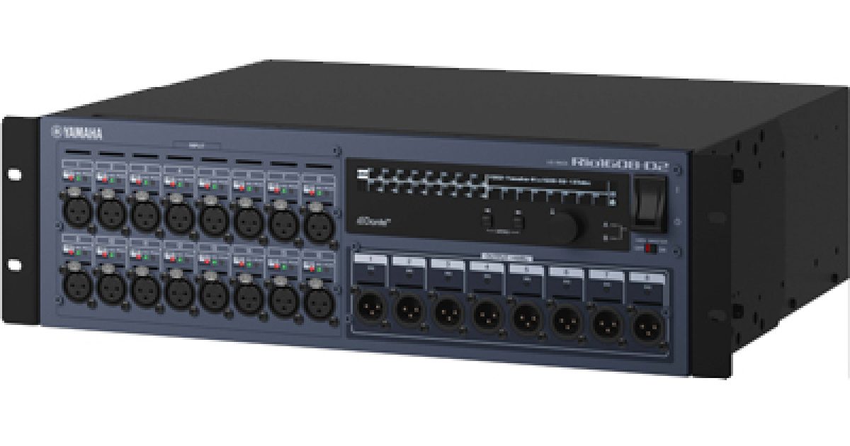 ACS Sound and Lighting | Yamaha RIO1608-D2 16x8 Dante I/O Rack